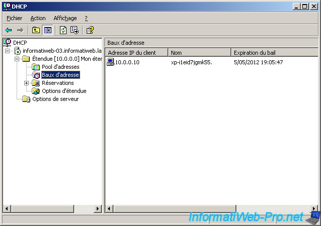 Create a DHCP server on Windows Server 2003 - Windows Server - Tutorials - InformatiWeb Pro